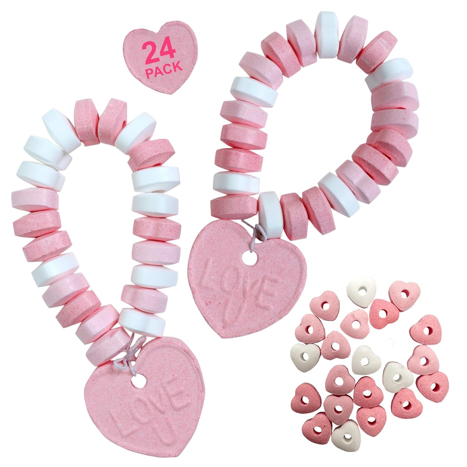 Amazon.com : Valentines Day Candy - Valentine Candy Hearts Bracelets ...