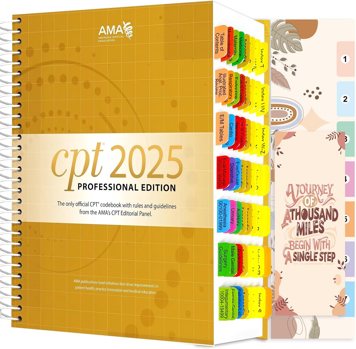 Amazon.com : Index Tabs for CPT 2025 Professional Edition. Color-Coded ...