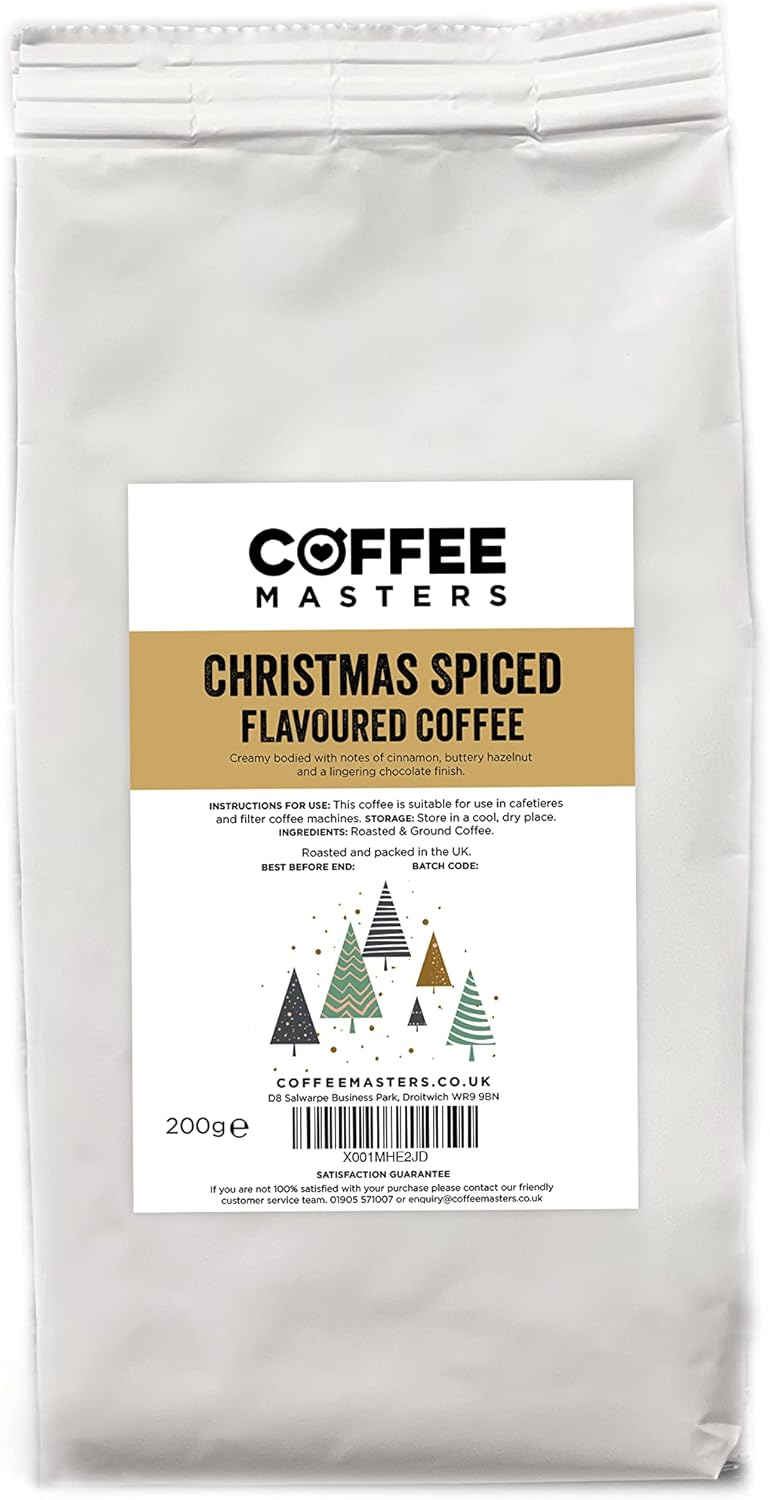 Coffee Masters Christmas Coffee 200g Ground Coffee - Festive Flavoured ...
