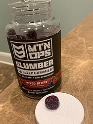 Amazon.com: MTN OPS Slumber Gummies Sleep Aid, 120 Melatonin Gummies with Chamomile & Tart ...