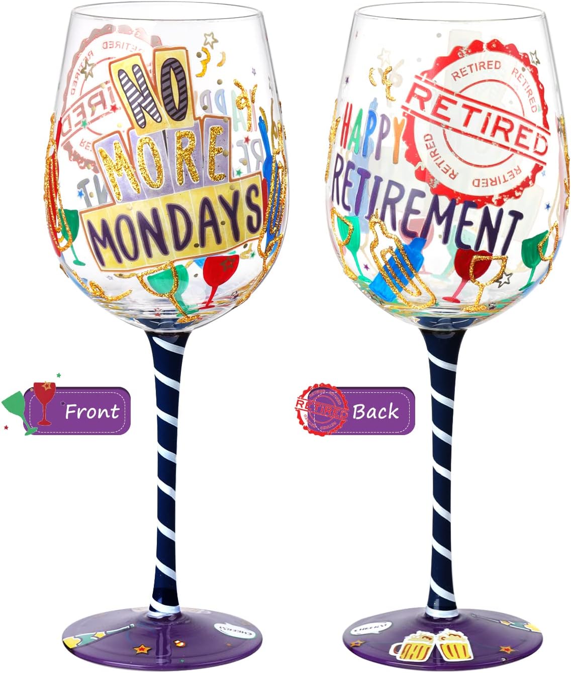 Dreamair Retirement Wine Glass : Amazon.co.uk: Home & Kitchen