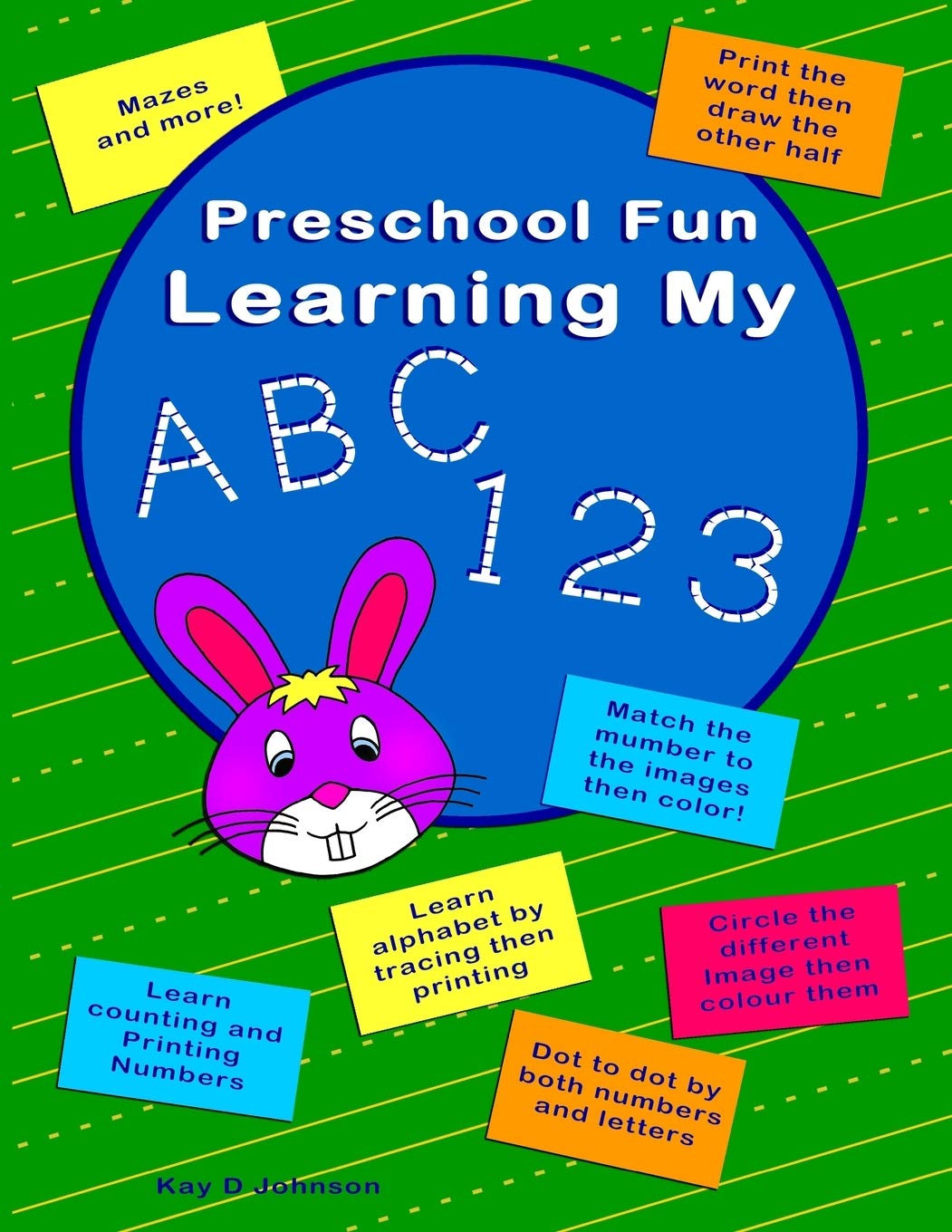 Buy Preschool Fun Learning My ABC 123: Trace printing to learn alphabet ...