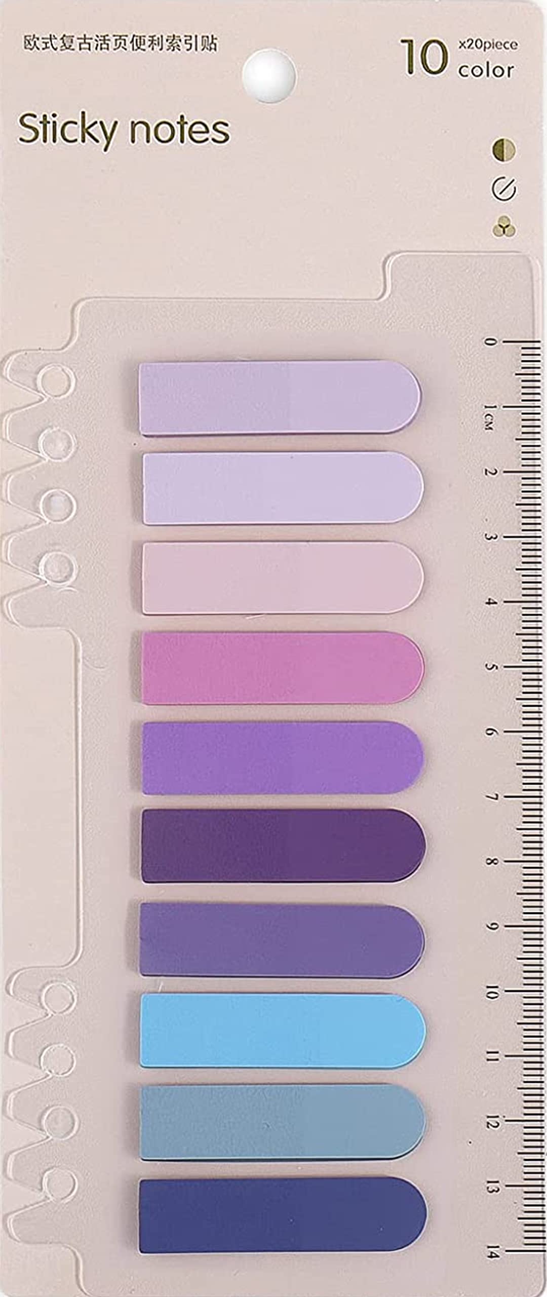 IMPRINT Morandi Purple Soft Tone Color Sticky tabs Index Tabs Writable ...