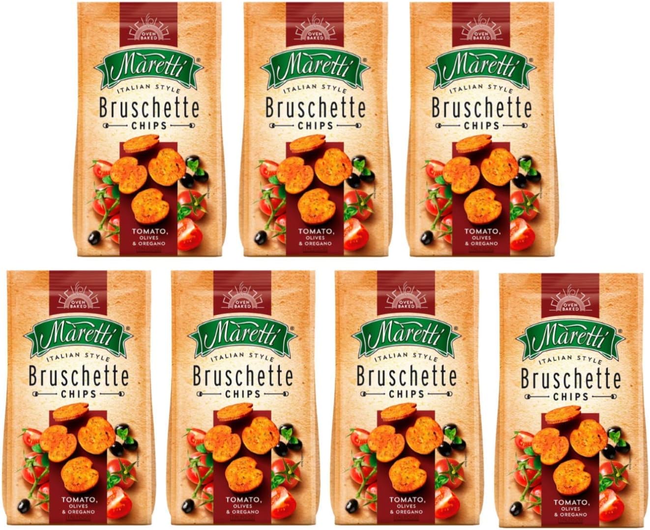 Bruschette Maretti Pomodoro Oliva Origano 70g Confezione da 7 : Amazon.it: Alimentari e cura ...