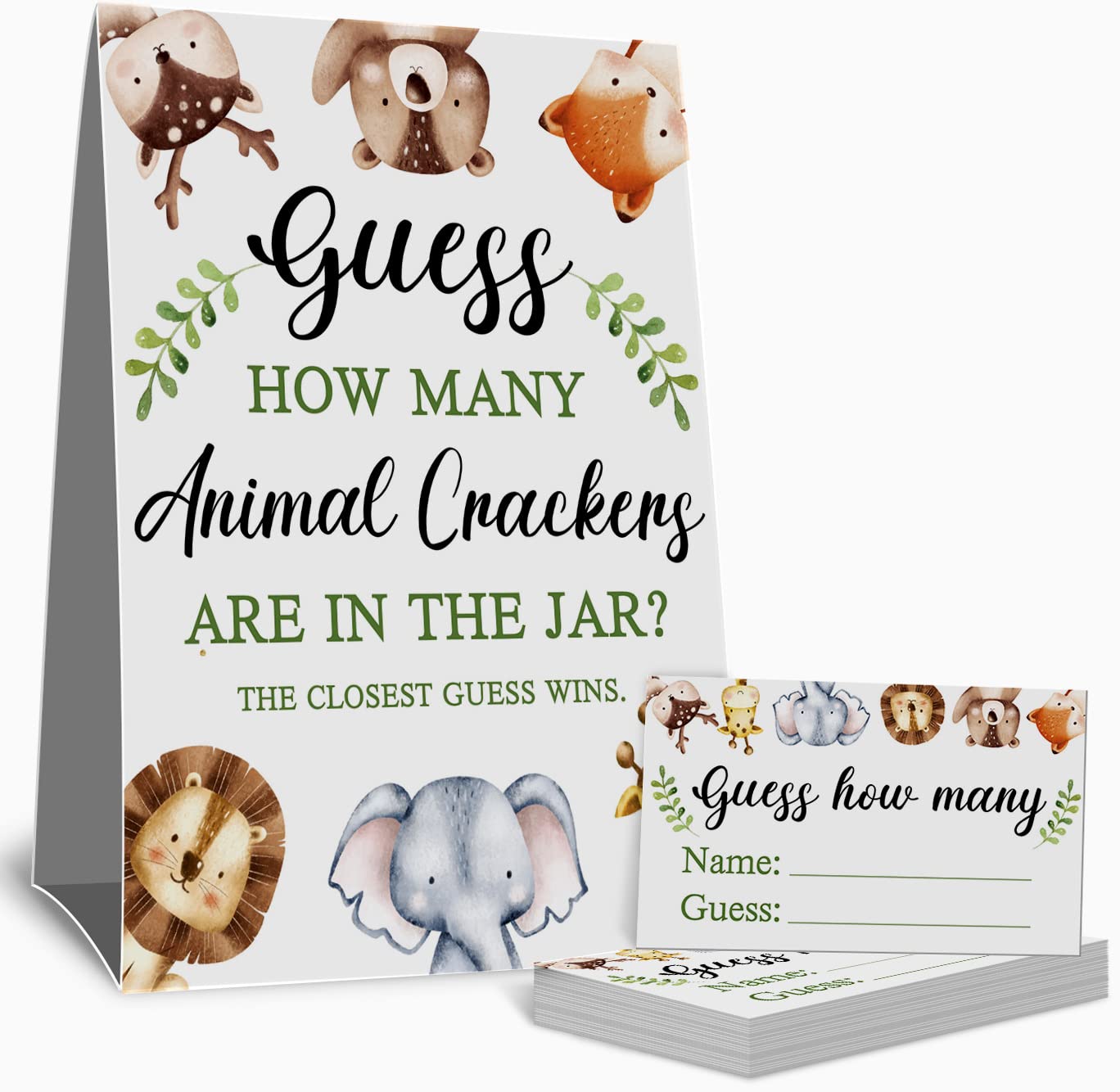 Animal Cracker Baby Shower Game at Alannah Thwaites blog
