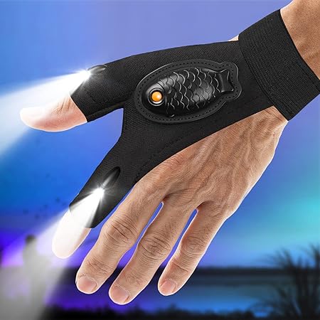 Amazon.com: PARIGO LED Flashlight Gloves Gifts for Men - Stocking ...