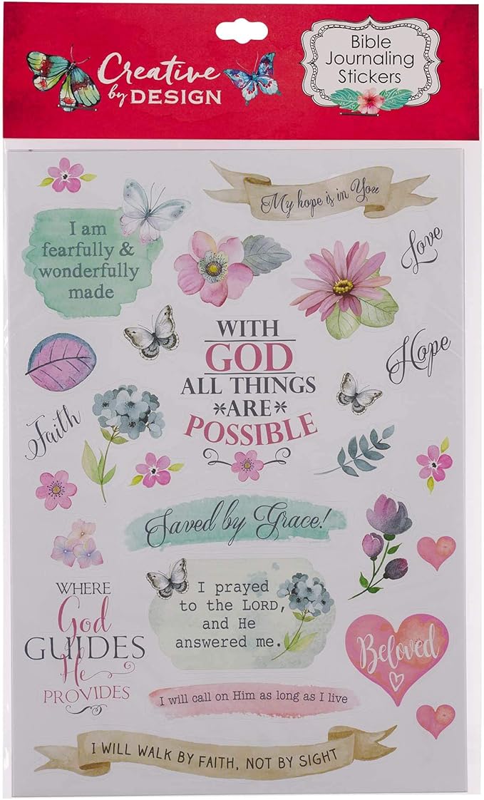 Amazon.com: Christian Art Gifts Colorful Stickers for Bible Journaling ...