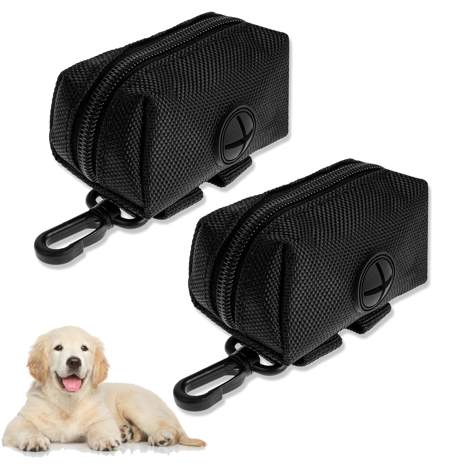 2 Pack Dog Poop Bag Holder, Dog Poo Bag Holder with Hook Clip, Dog ...