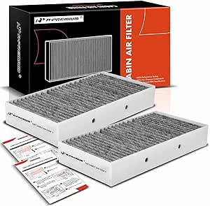 A-Premium 2-PC Cabin Air Filter with Activated Carbon Compatible with ...