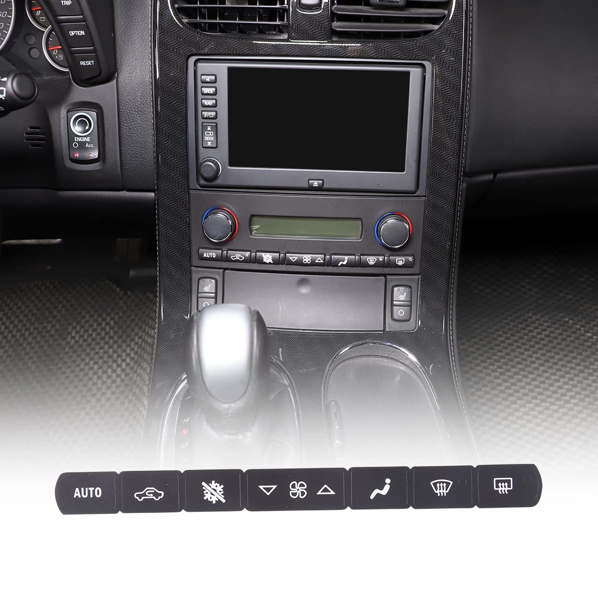 Amazon.com: JONKOKO Black PVC Dash A/C Climate Control Button Repair ...