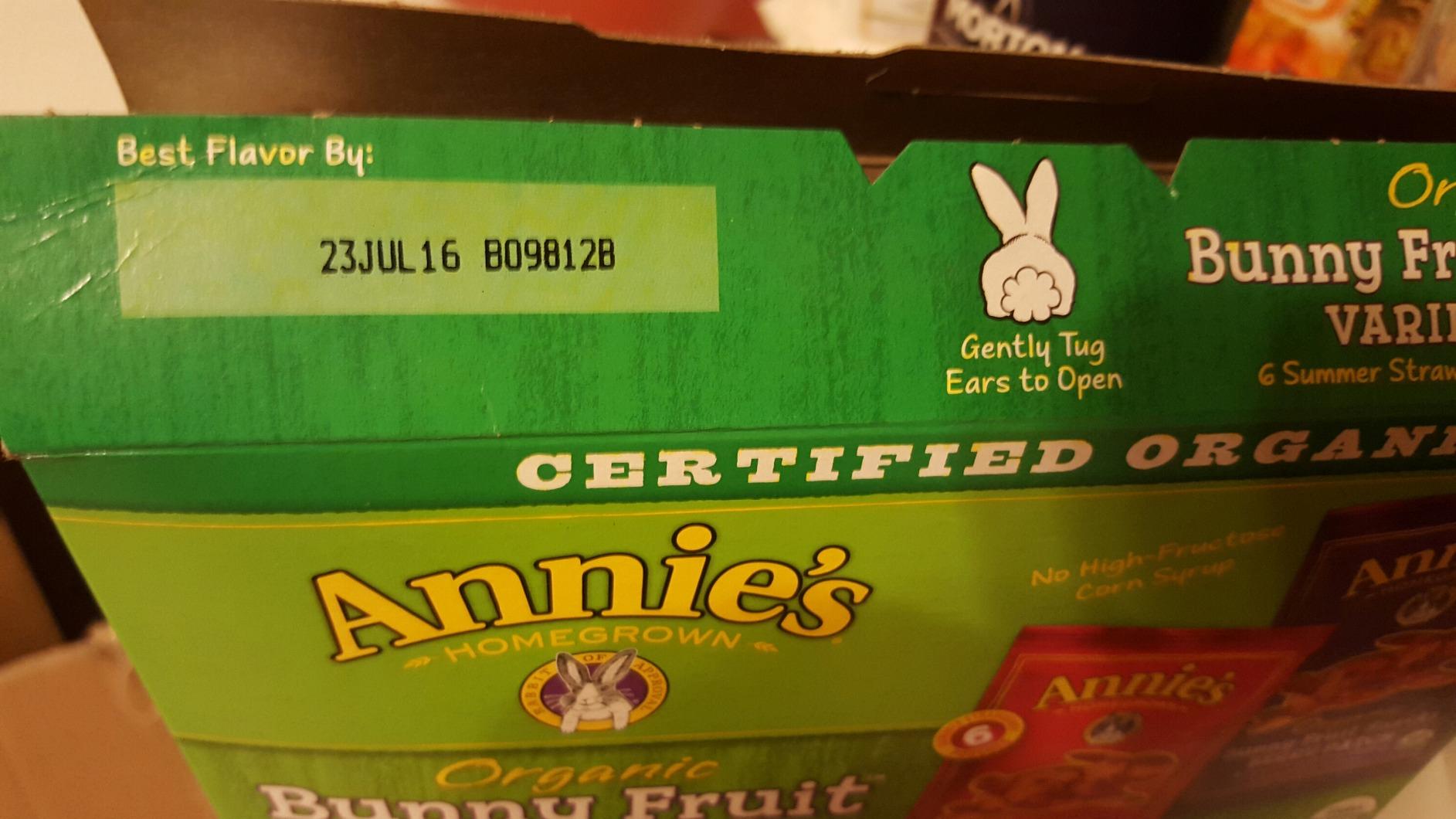 Amazon.com : Annie's Organic Bunny Fruit Snacks Variety Pack, 9.6 Ounce ...