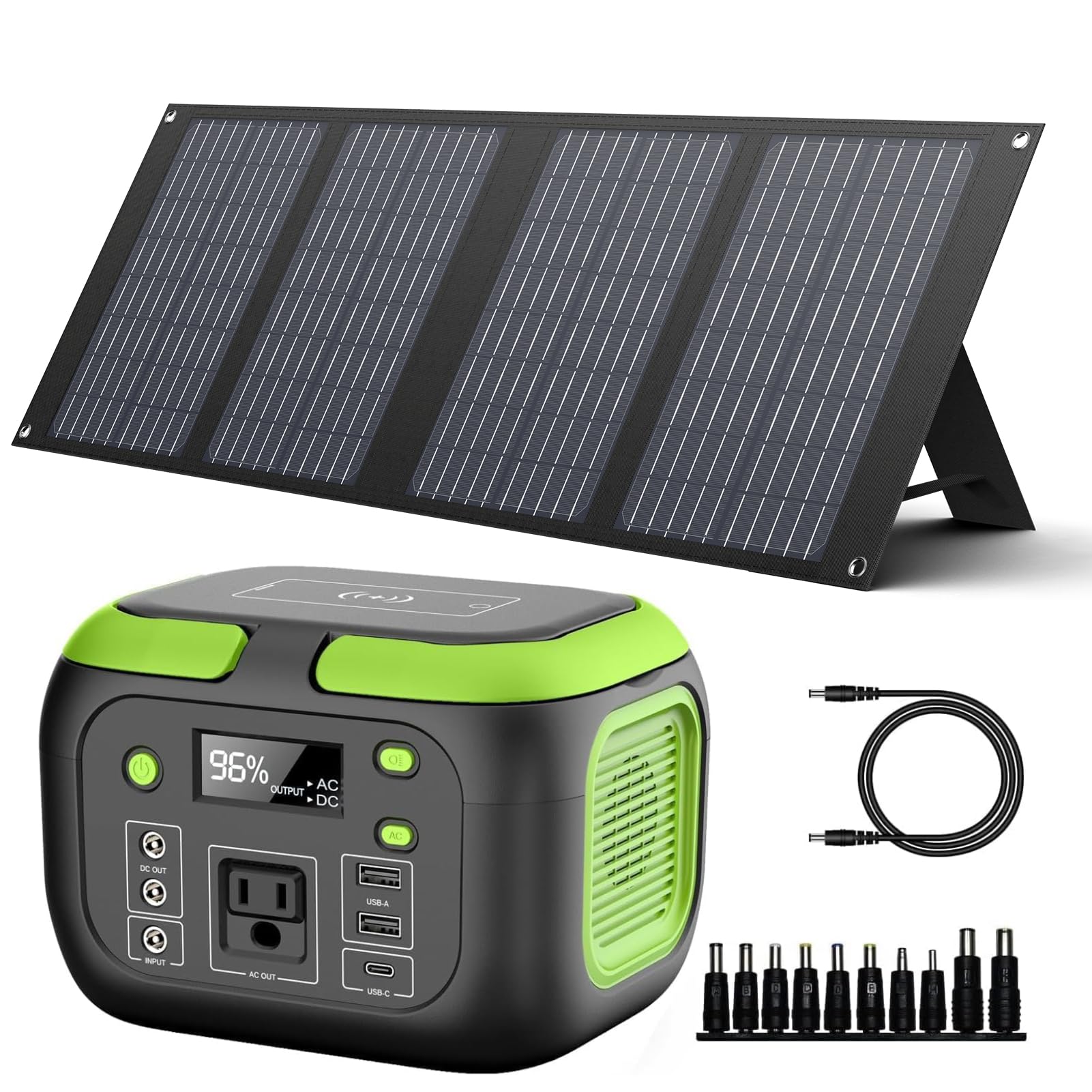 Amazon.com: Solar-Generator-155Wh-Portable-Power-Station-with-60W-Solar ...