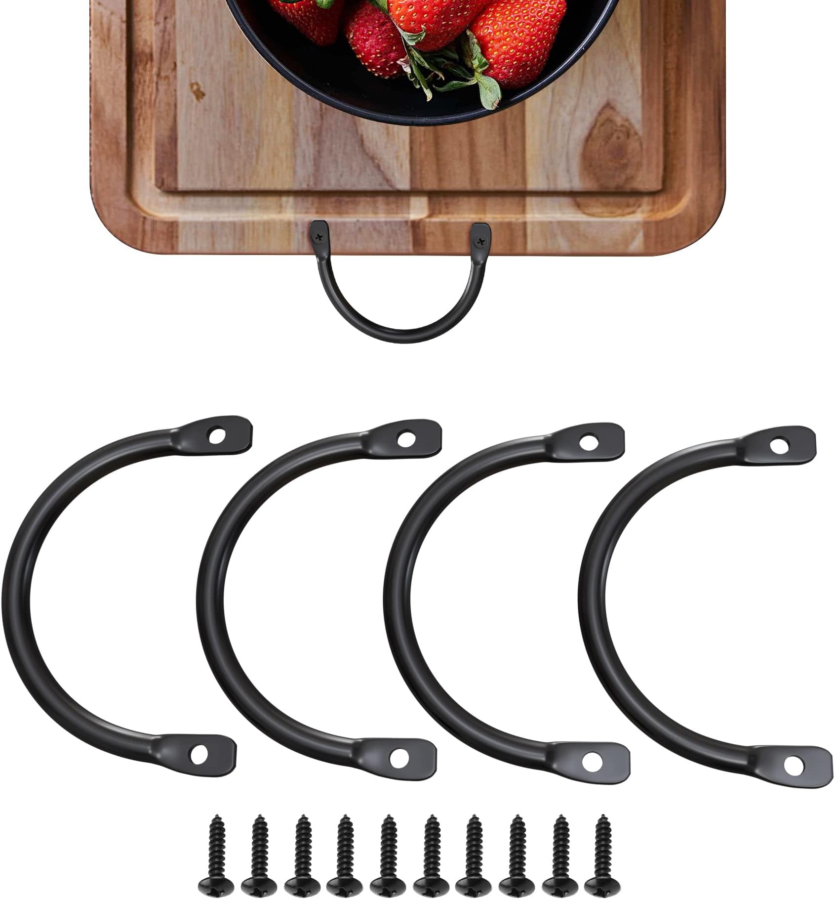 Amazon.com: ZhouDaShu Metal Serving Tray Handles, Side Fixing Handles ...