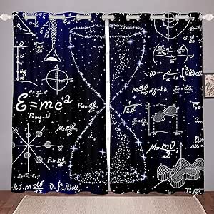 Amazon.com: Science Curtain Panels Hourglass Purple Galaxy Window ...