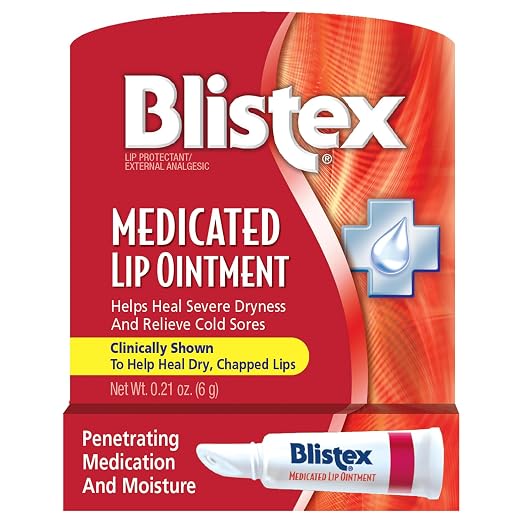 Amazon.com: Blistex Medicated Lip Ointment, 0.21 Ounce Tube, Pack of 12 ...