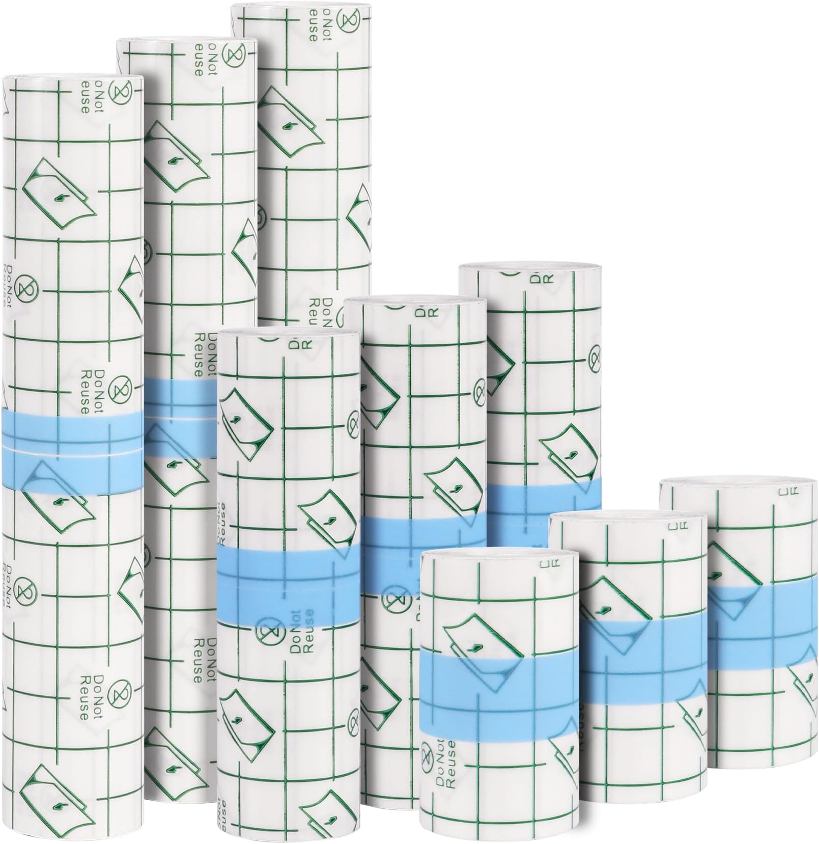 Amazon.com: 9 Rolls Transparent Stretch Adhesive Bandage, Waterproof ...