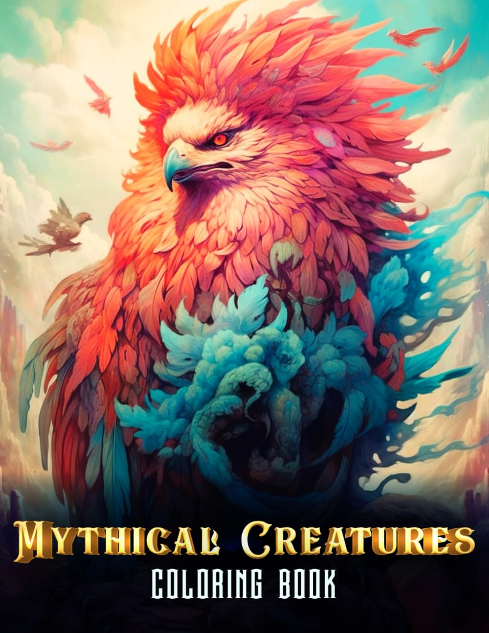 Amazon.com: Mythical Creatures Coloring Book For Adults: Channel Your Inner Mystic ...