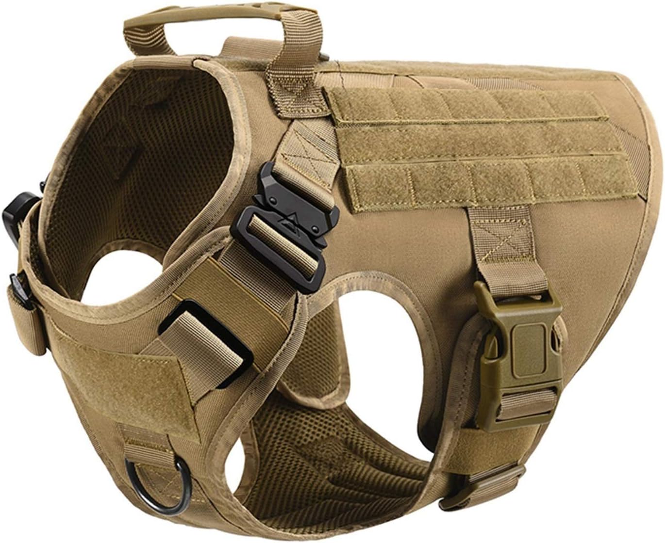 DHGTEP Anti-Pull Harness for Large Dogs Military Tactical Dog Harness ...