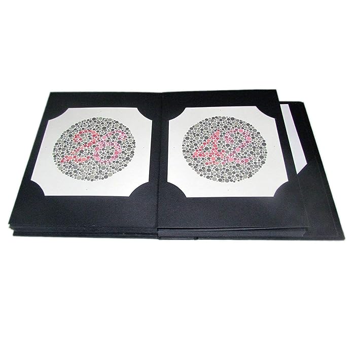 Buy Ishihara color Vision Test Chart Book For Color Deficiency With 38 ...