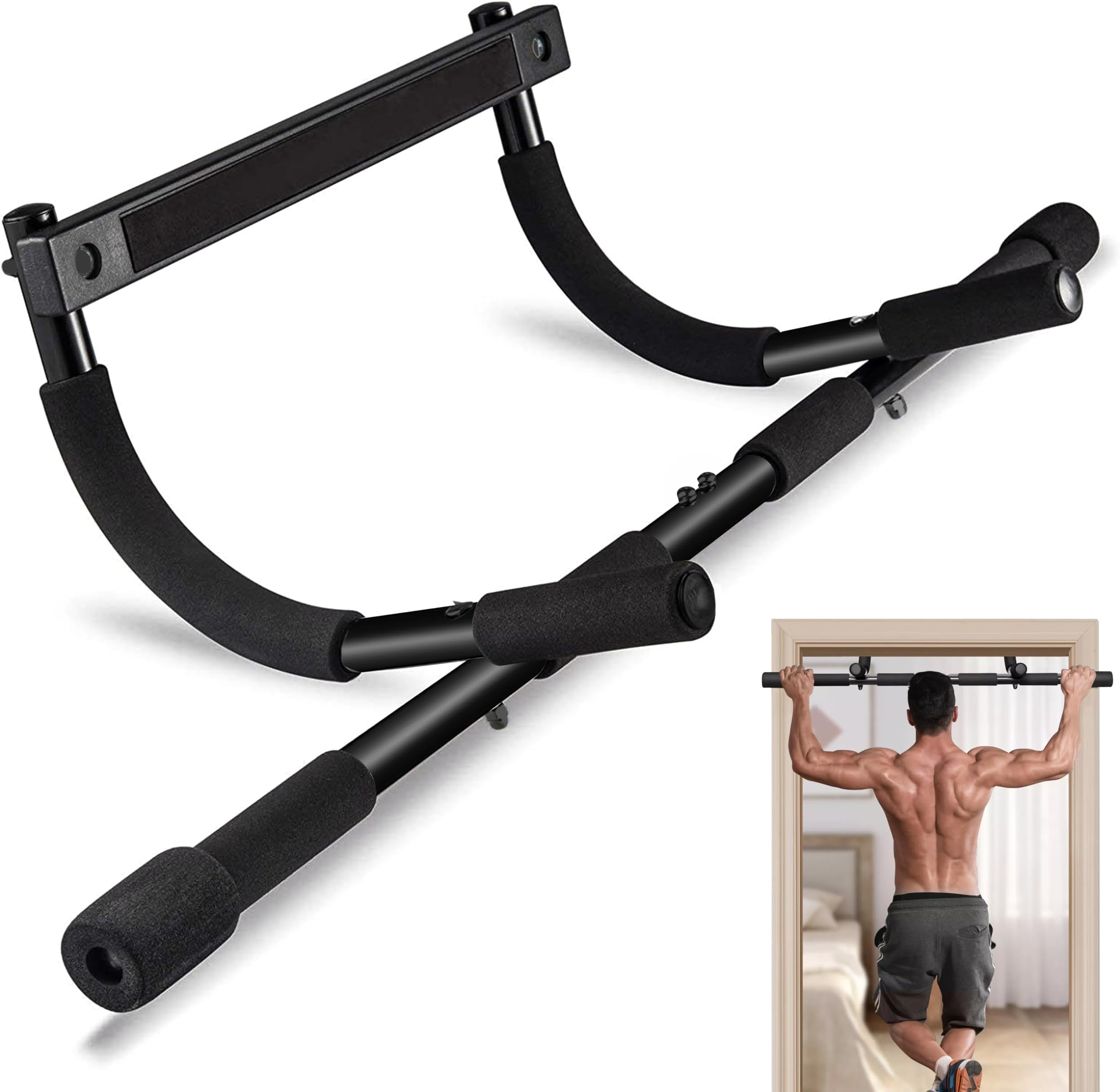Meteor Essential Pull Up Bar - Chin Up Bar, Push Up Bar, Abdominal ...