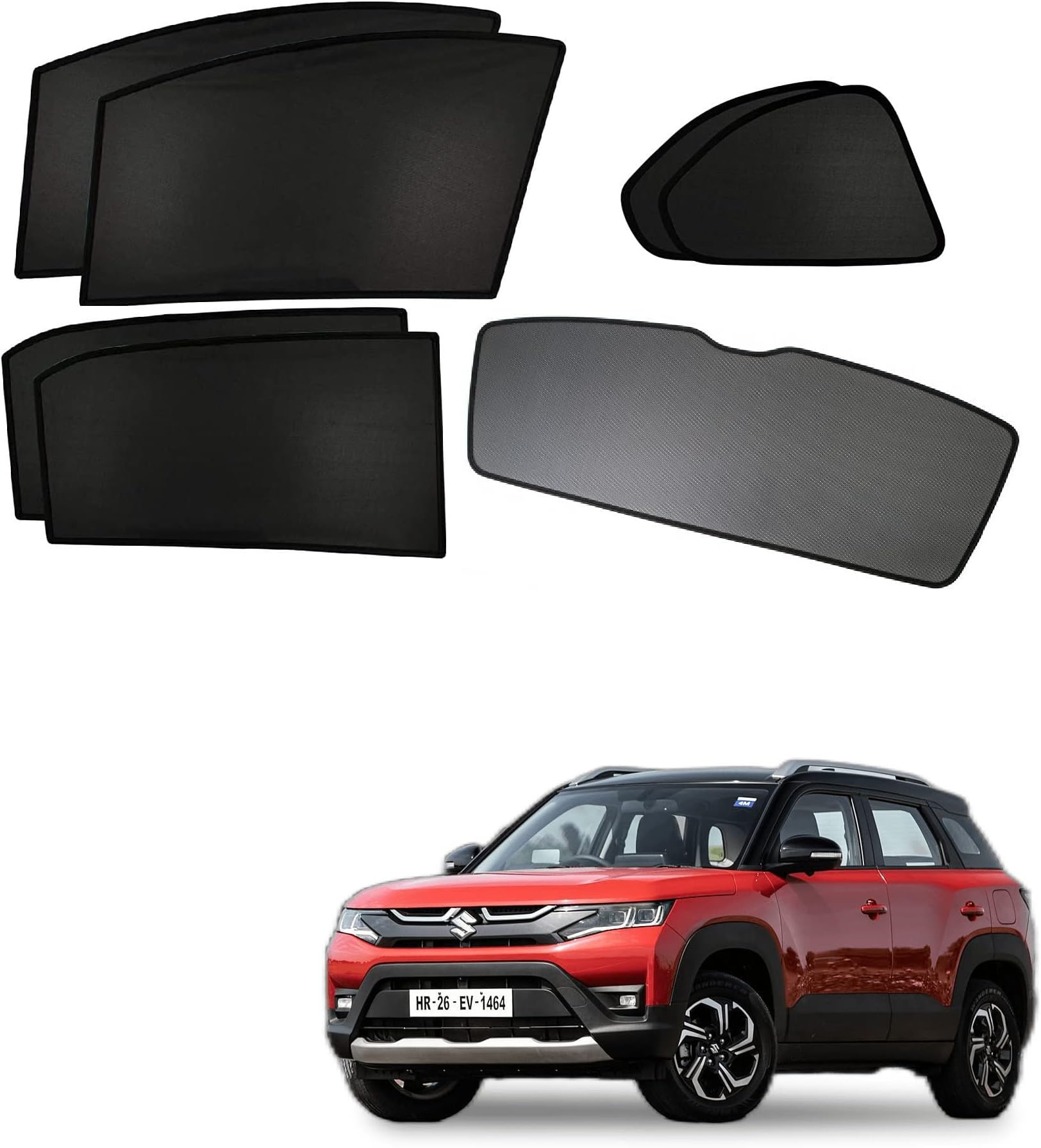 Auto Addict Fix with Dicky Car Window Sunshades Non Magnetic (Side ...
