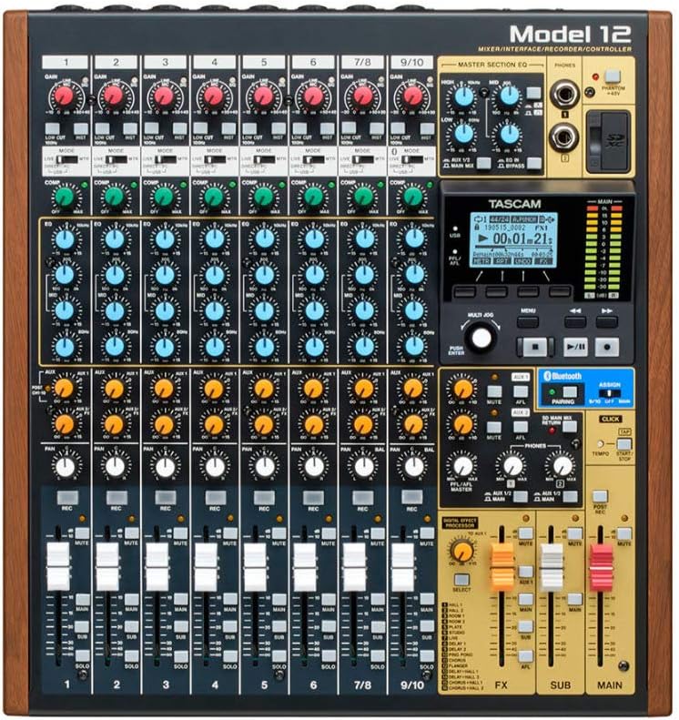 Amazon.com: Zoom LiveTrak L-12 Digital Mixer & Multitrack Recorder, for ...
