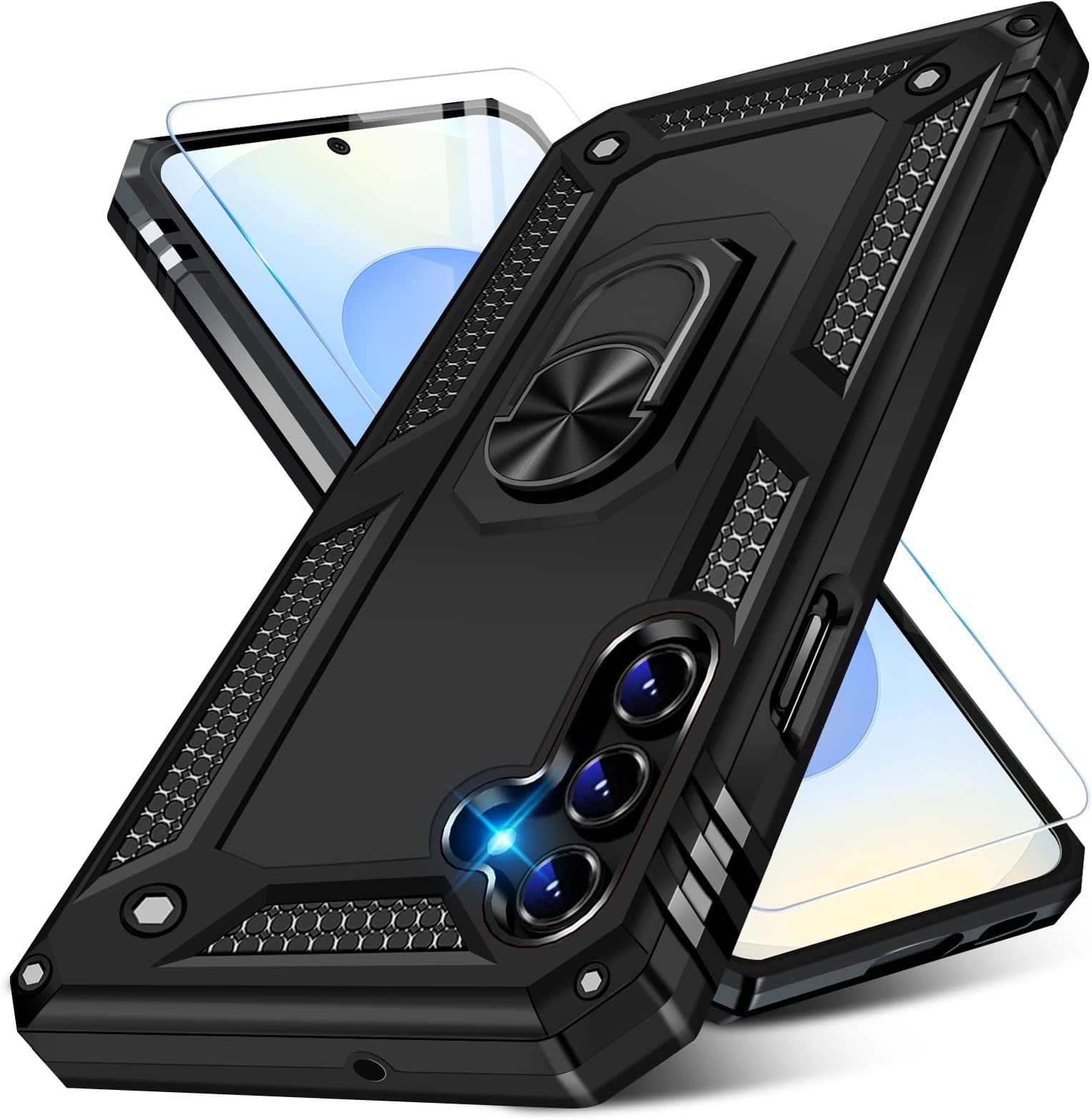 Amazon.com: Heavy Duty Case for Samsung Galaxy S25 Plus Phone Case with ...