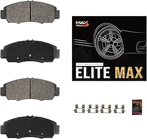 Amazon.com: Max Advanced Brakes Rear Brake Pad Compatible With 2017 2018 2019 2020 2021 2022 ...