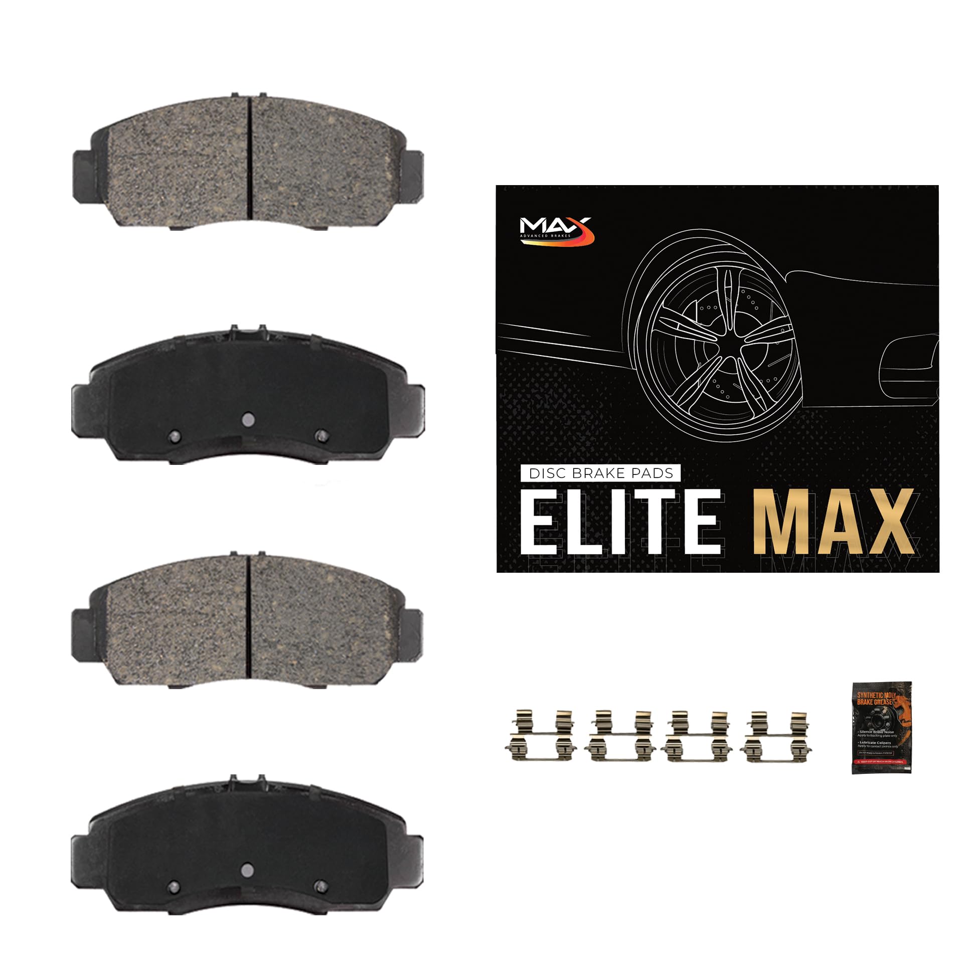 Amazon.com: Max Advanced Brakes Rear Brake Pad Compatible With 2016 ...