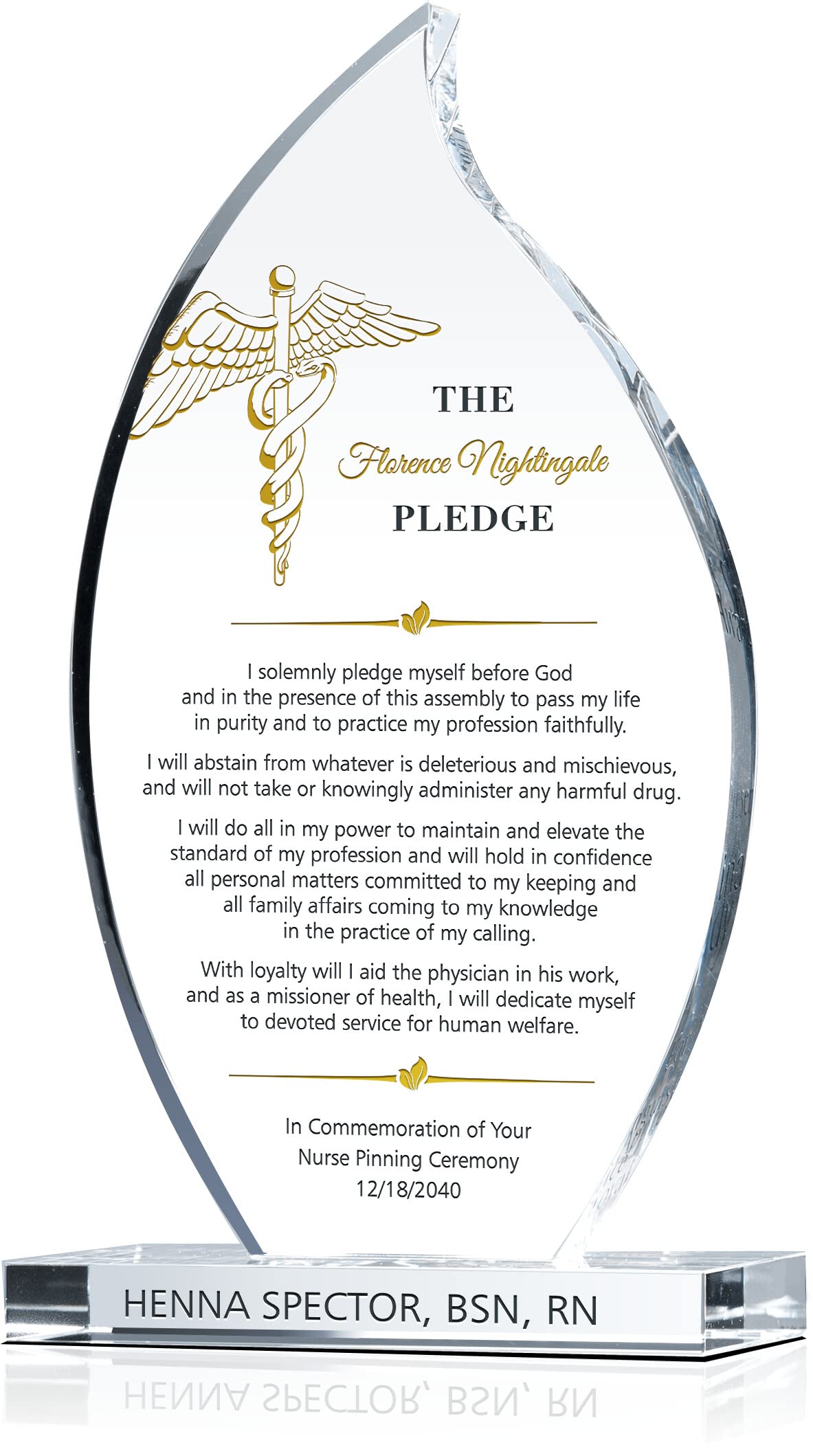 Buy Personalized Nightingale Pledge Nurse Pinning Ceremony Gift for Her ...