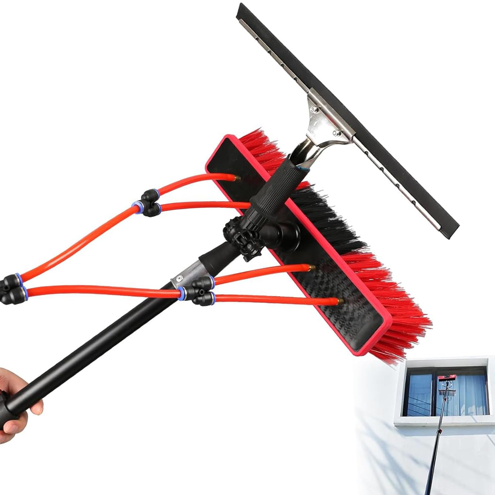 Telescopic Rod Window Cleaning Set, 3.6 m/5.4 m/6 m/7.2 m9.2 m/10.8 m ...