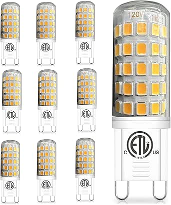 Votatec 10 Pack Dimmable G9 LED Bulb, G9 6W Replacement for 60 Watts ...