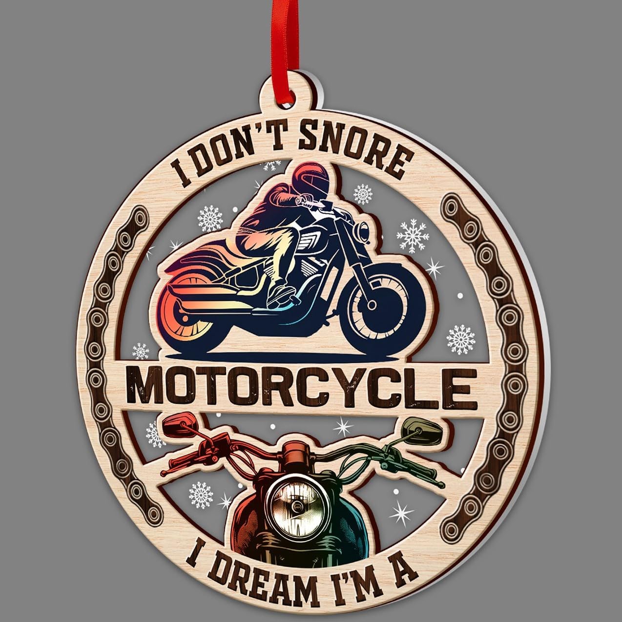 Amazon.com: Harley-Davidson 2024 Glass Biker Santa Ball Christmas ...