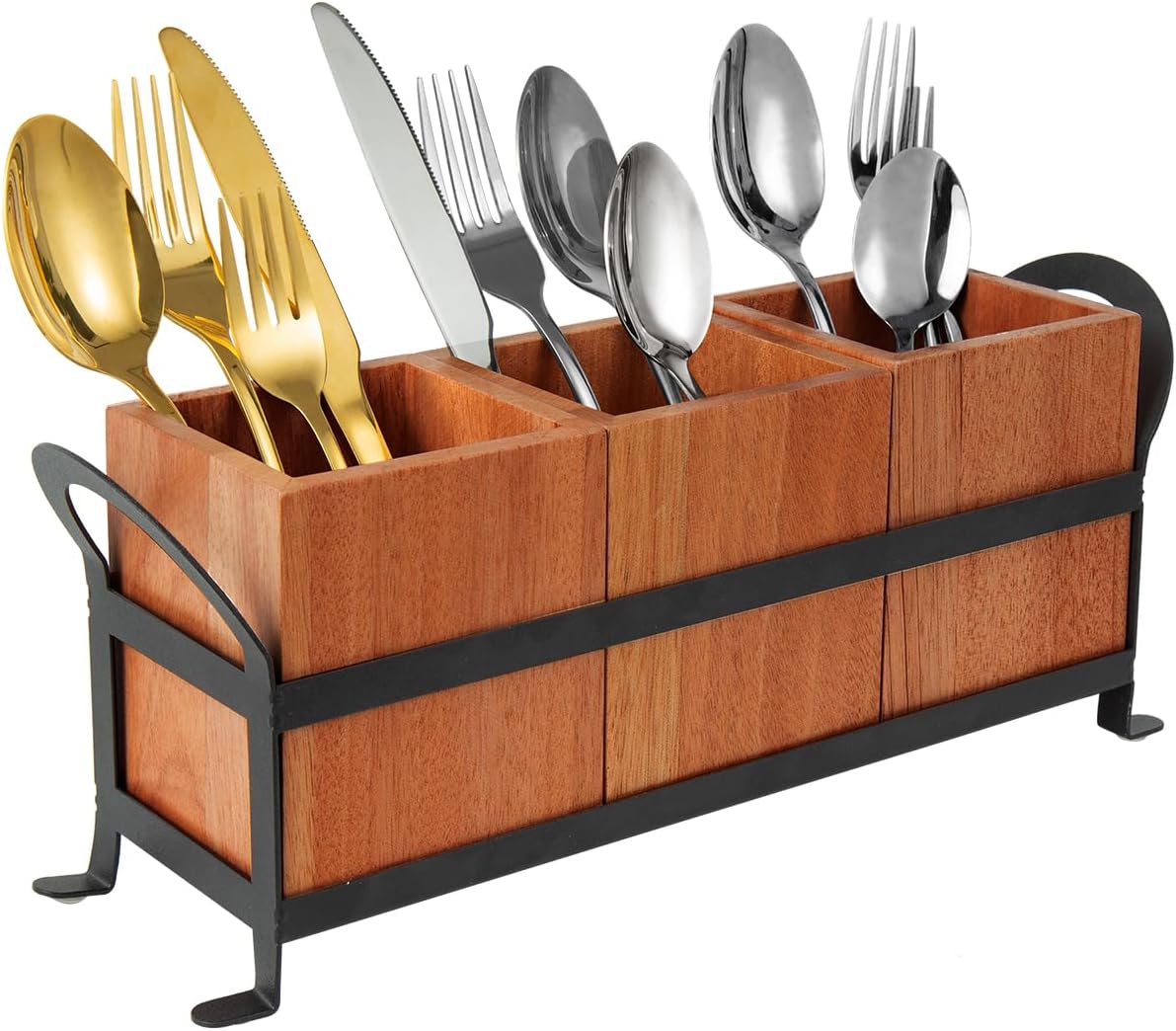 Amazon.com: Ruosuruosu Kitchen Utensil Holder for Countertop Forks ...