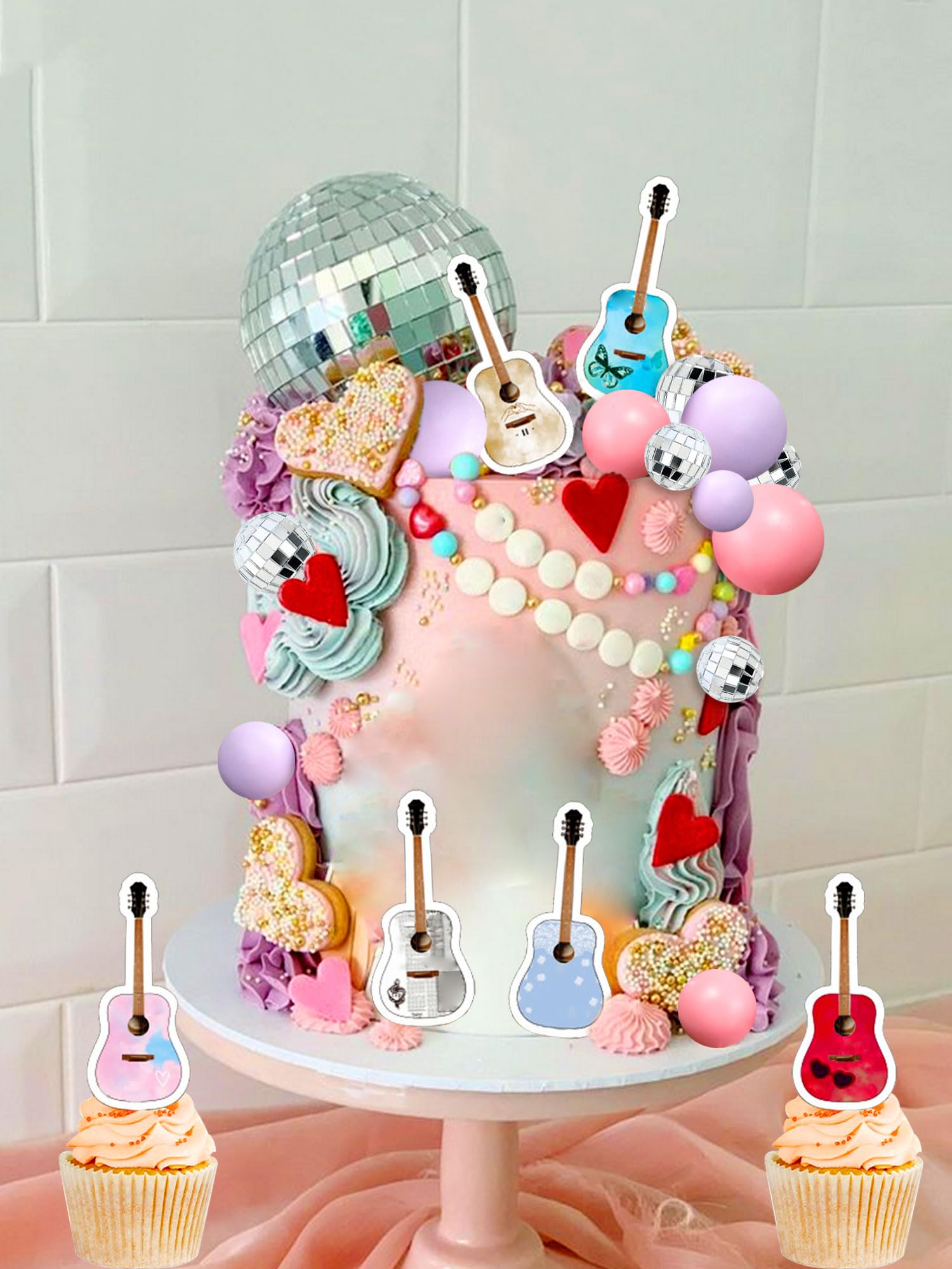 Snapklik.com : 28 PCS Singer Birthday Cake Decoration 1989 Girl Cake ...