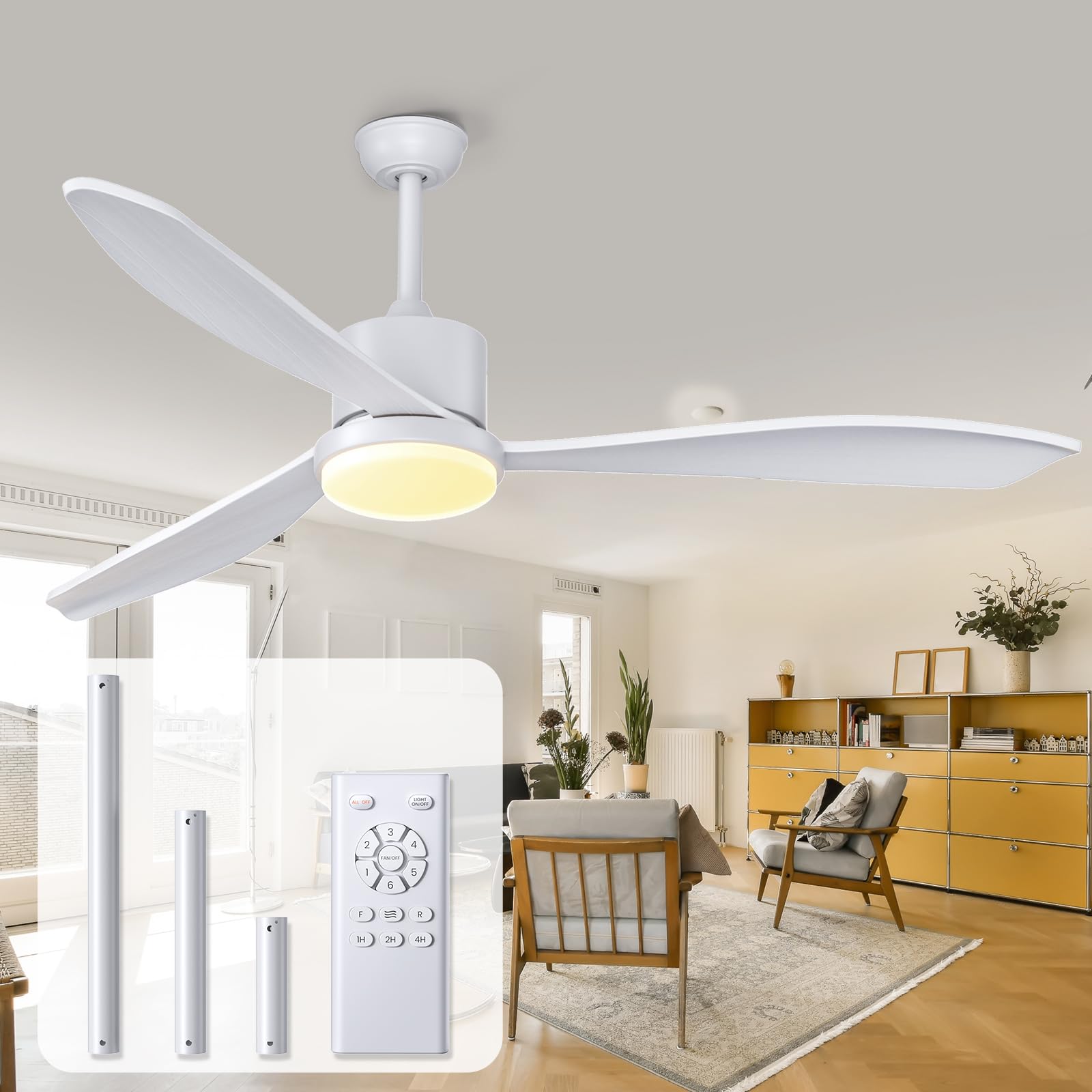 Snapklik.com : Wooden Blade Ceiling Fans