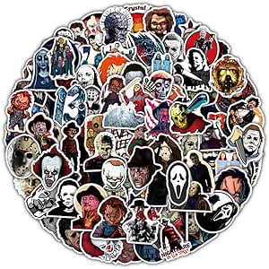 Amazon.com: 100 Pcs Horror Stickers ,Thriller Stickers Scary Serial ...