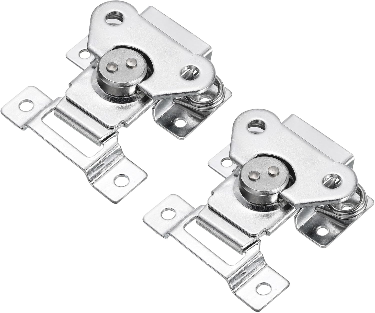 uxcell 2Pcs Butterfly Twist Latch, 2.83 Inch Alloy Spring Loaded Twist ...