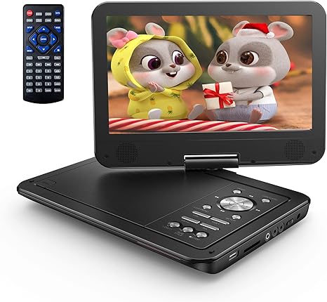YOTON 12,5 Zoll Tragbarer DVD Player Mit 10,5-Zoll-HD-Schwenkbildschirm ...