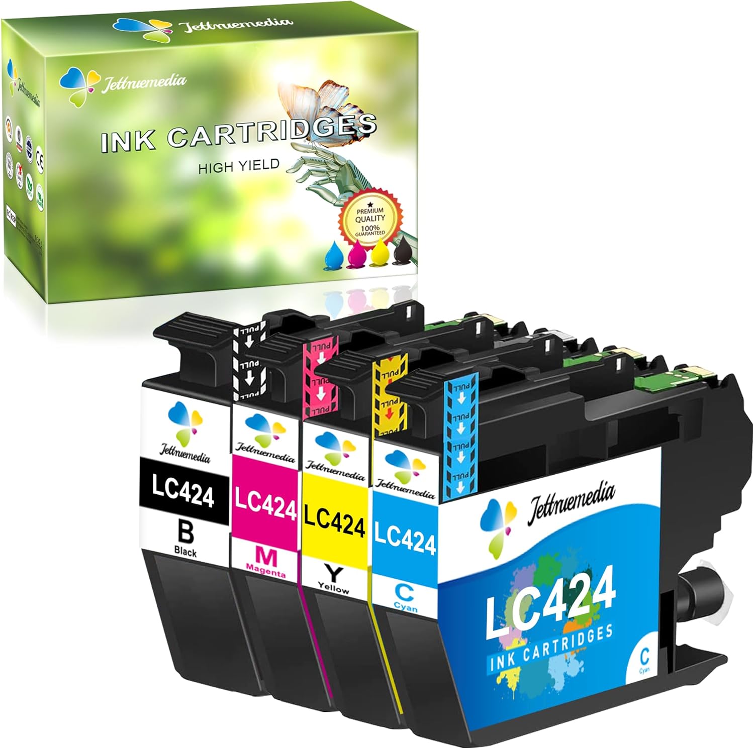 LC424 LC 424 Cartouche d'encre Compatible pour Cartouche Brother LC424 ...