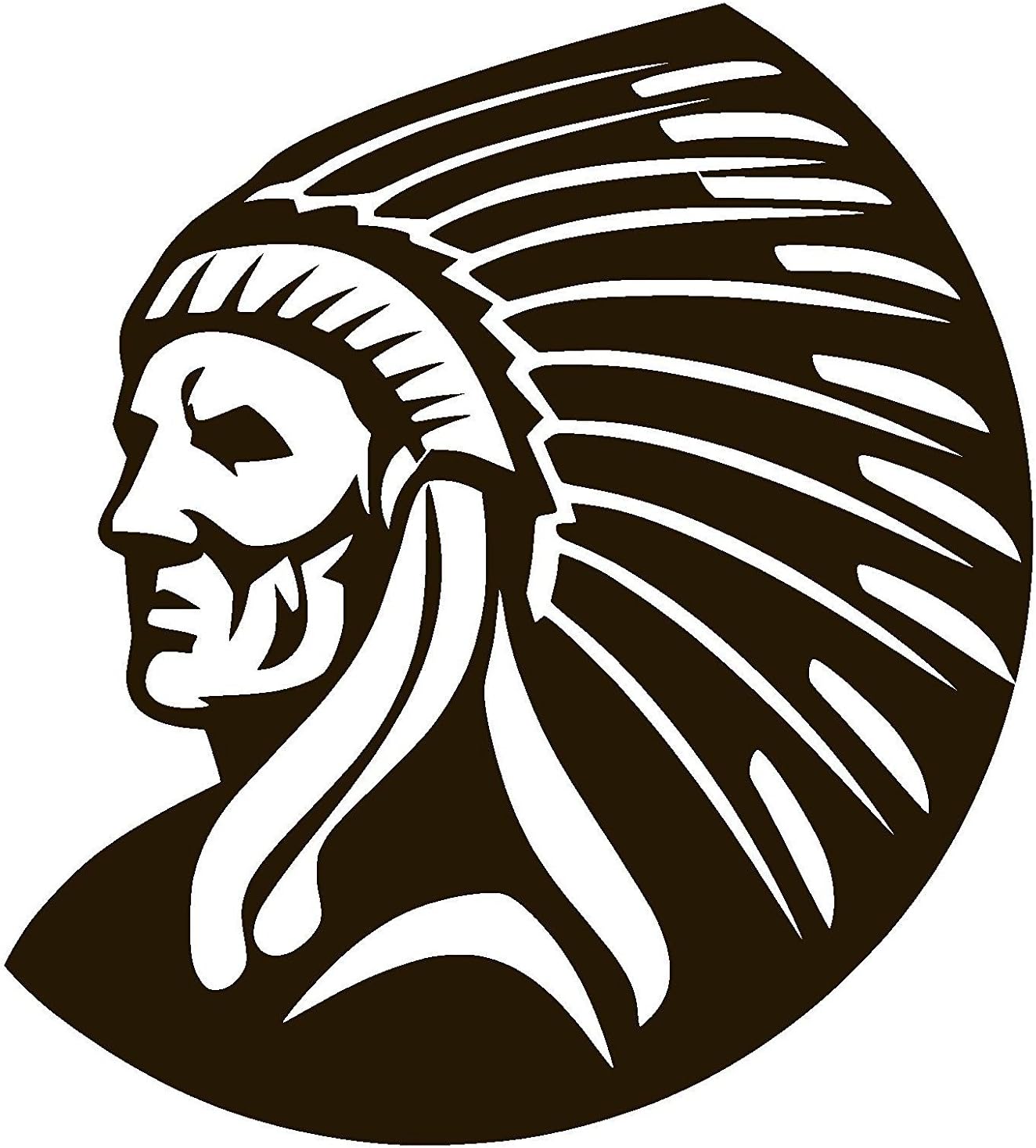 Amazon.com: LeoPro Native American Indian Chief Vinyl Sticker Decal ...