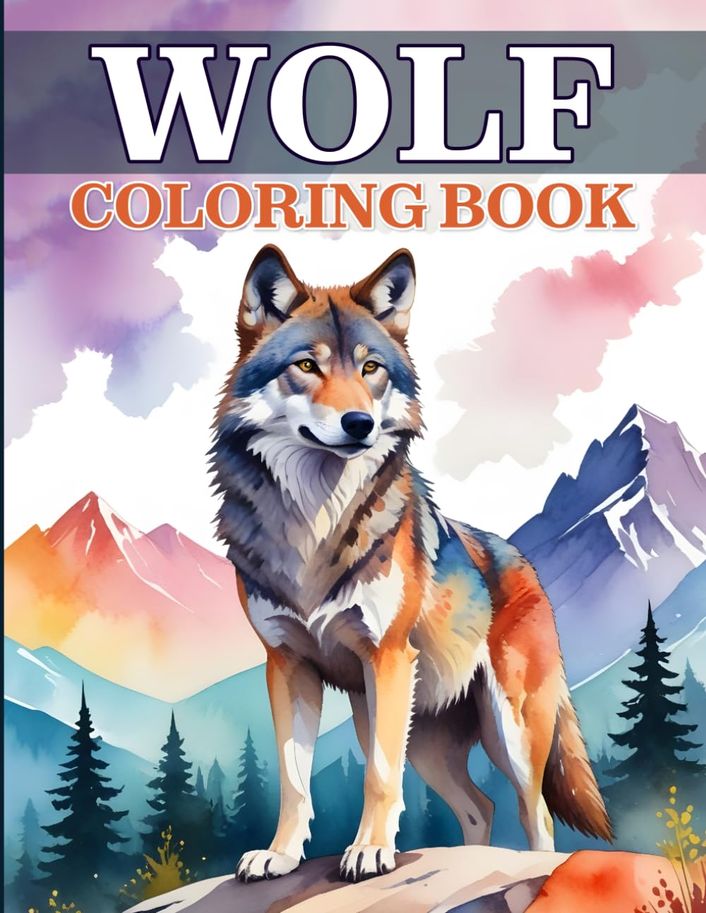 Amazon.com: Wild Wolves Coloring Book for Adults and Kids: 50 Stunning ...