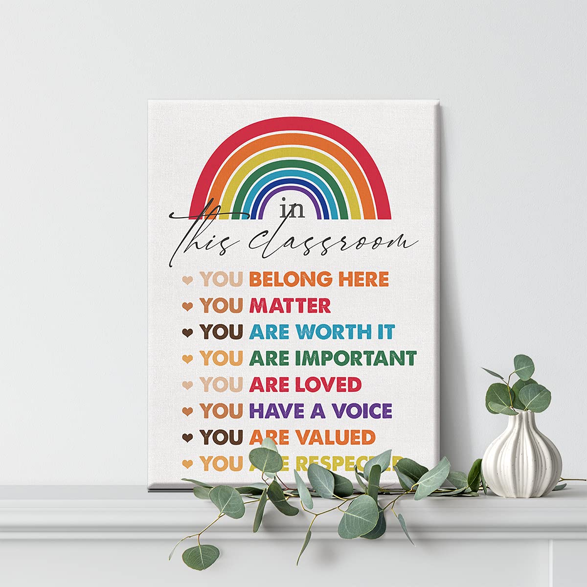 Snapklik.com : Inspirational Classroom Wall Art Decor Boho Diversity ...