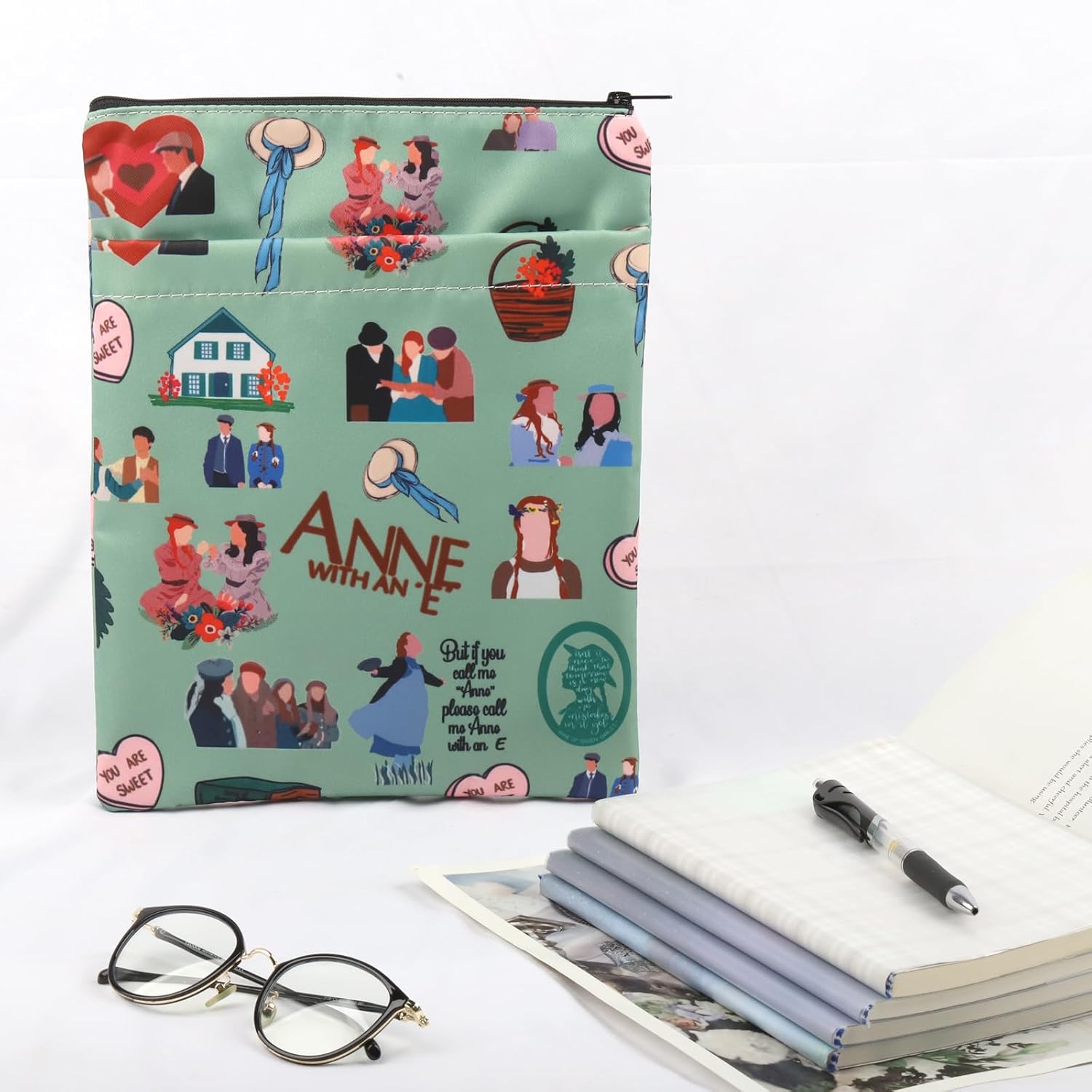 WSNANG Anne Green – Funda de libro inspirada en Anne Shirley, funda ...