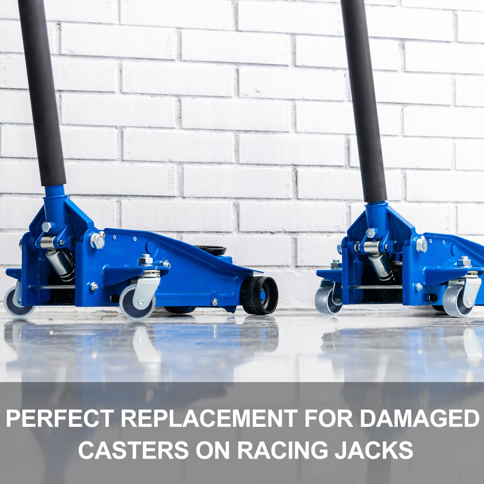 Snapklik.com : 4 Pcs Replacement Iron Racing Jack Caster Wheels 3 Ton ...