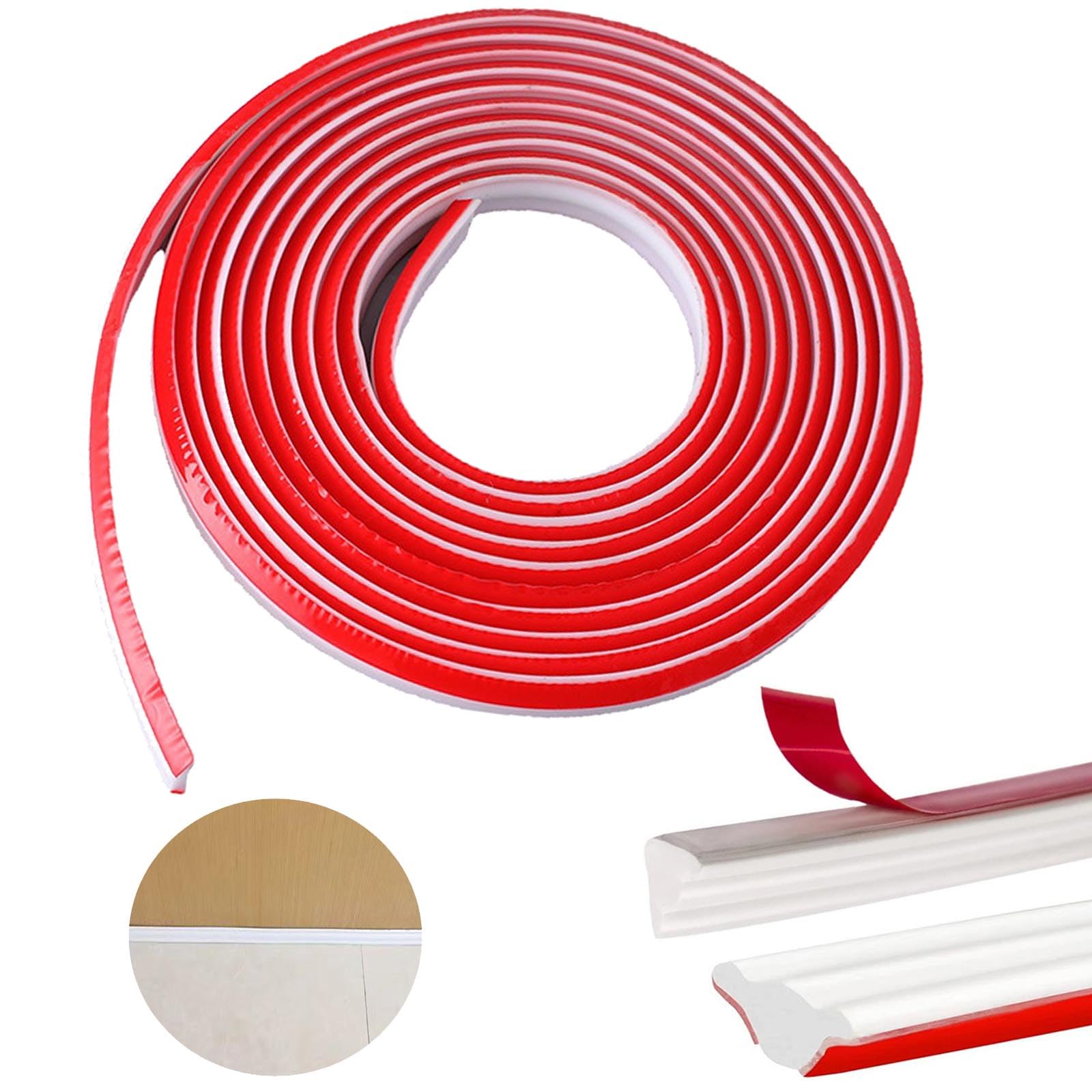 ZOCONE TPE Quadrant Trim, 7M Beading for Laminate Flooring Skirting ...