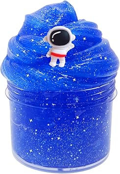 Amazon.com: Super Galaxy Slime Kit, Blue Glitter Slime in a Variety of ...