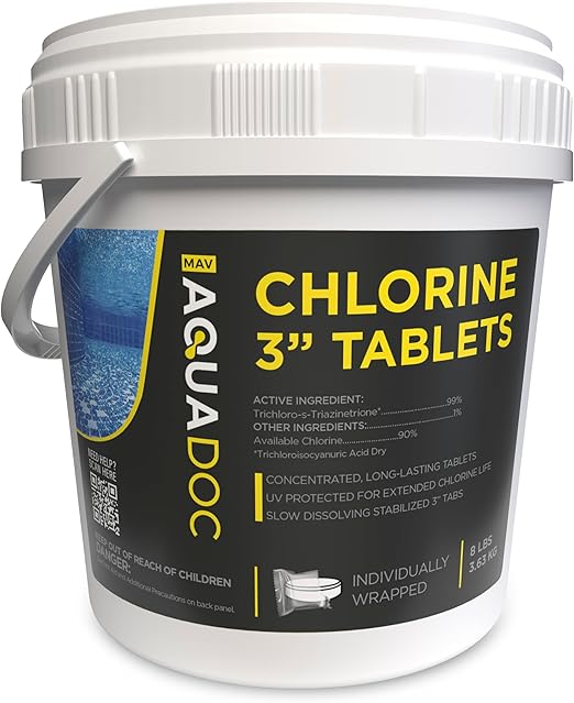 Amazon.com : Pool Chlorine Tablets 3 Inch - Paraben Free Swimming Pool ...