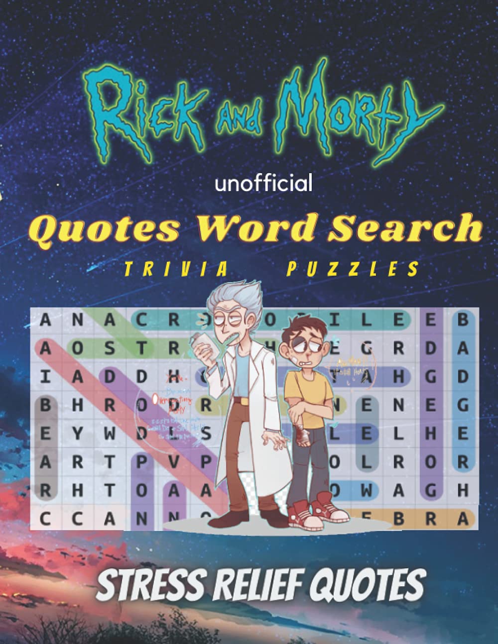 Quotes Word Search The Unofficial Rick And Morty Word Search ...