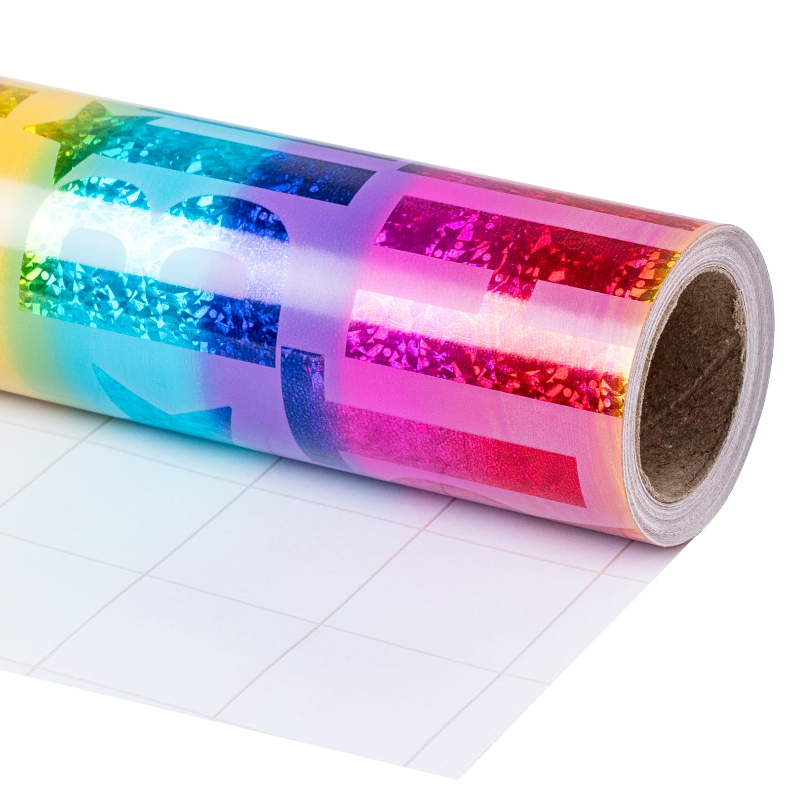 Snapklik.com : LeZakaa Holographic Birthday Wrapping Paper Roll - Happy ...